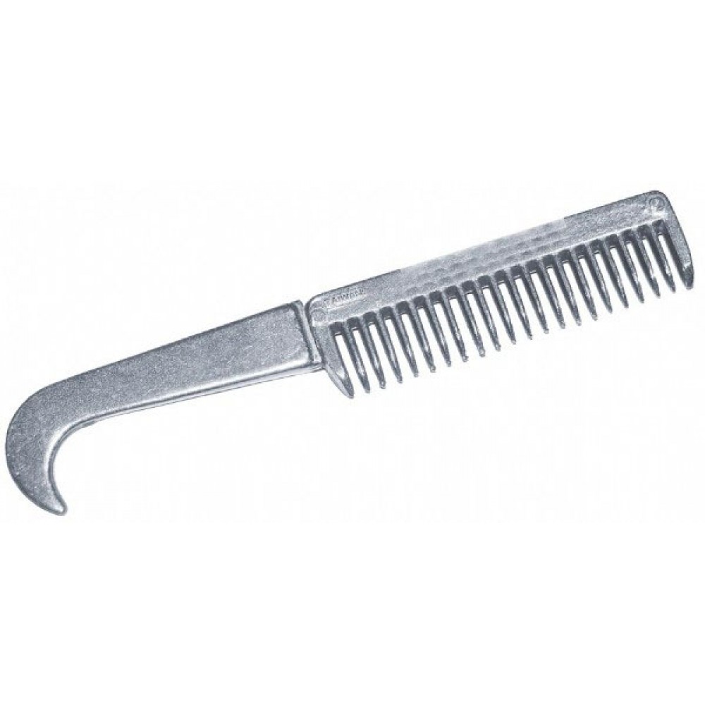 Aluminium Mane Comb w/ Divider