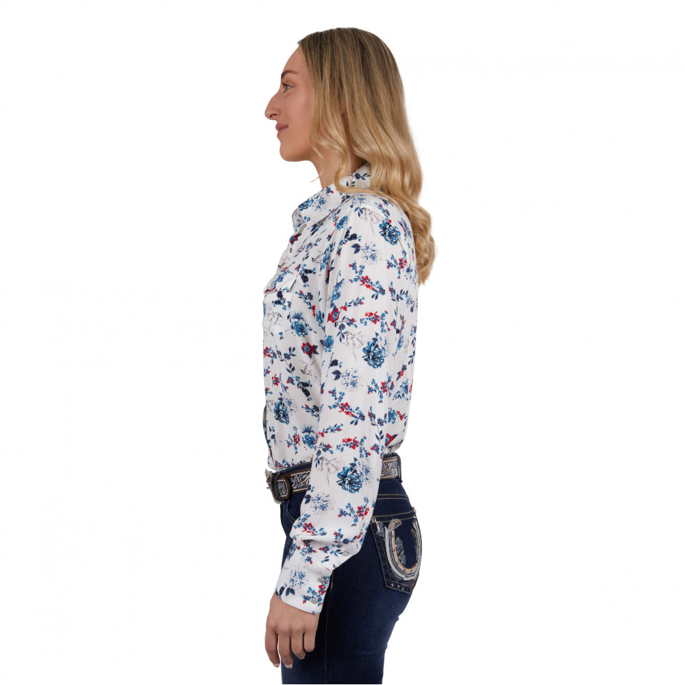Pure Western Wms Flora LSShirt