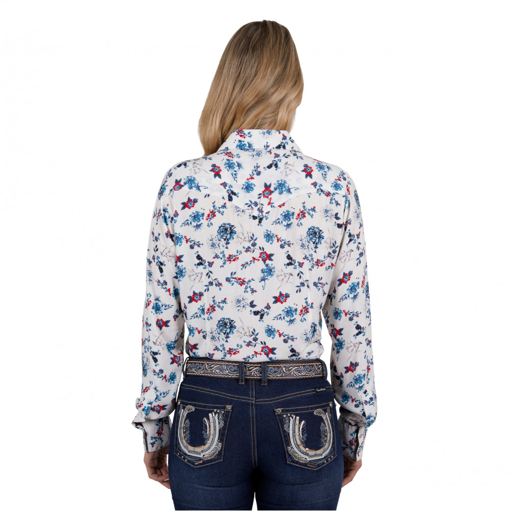 Pure Western Wms Flora LSShirt