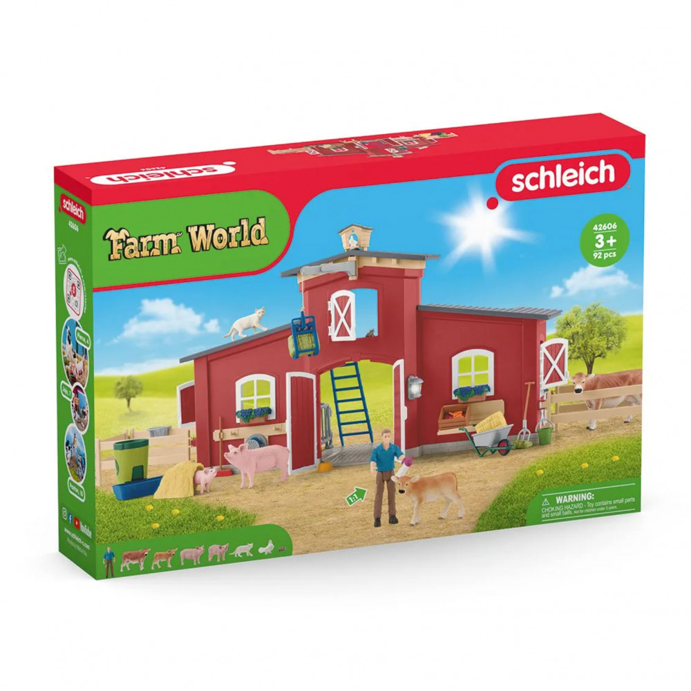Schleich Large Farm w/Acc & Animals