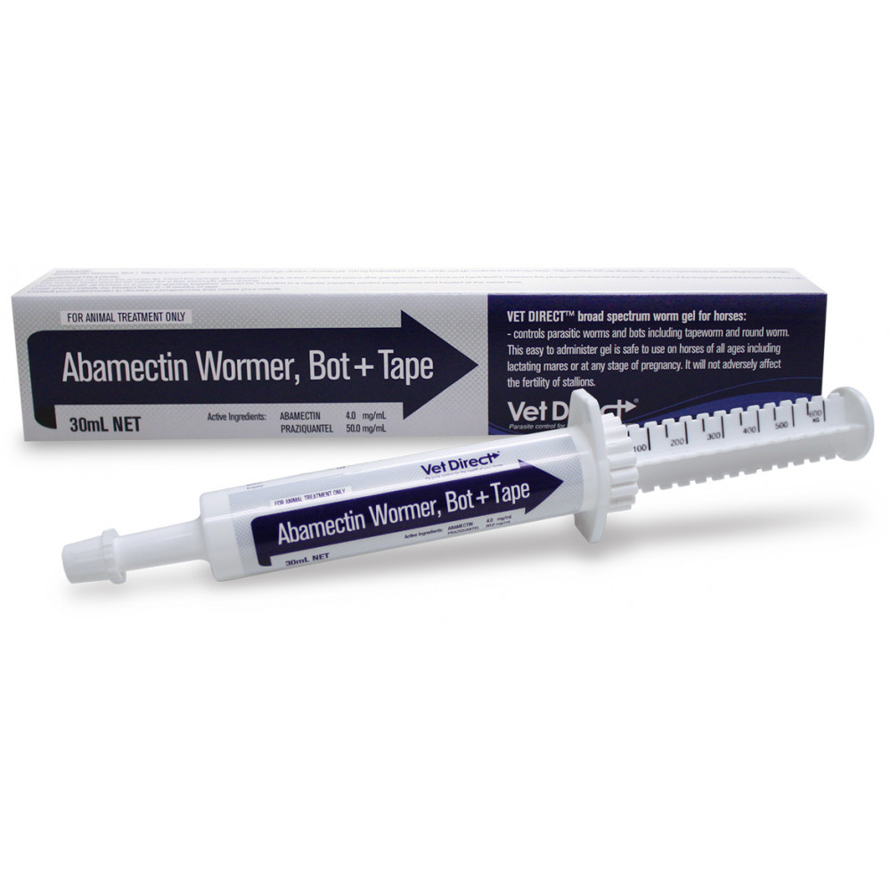 Vet Direct Abamectin Wormer, Bot + Tape